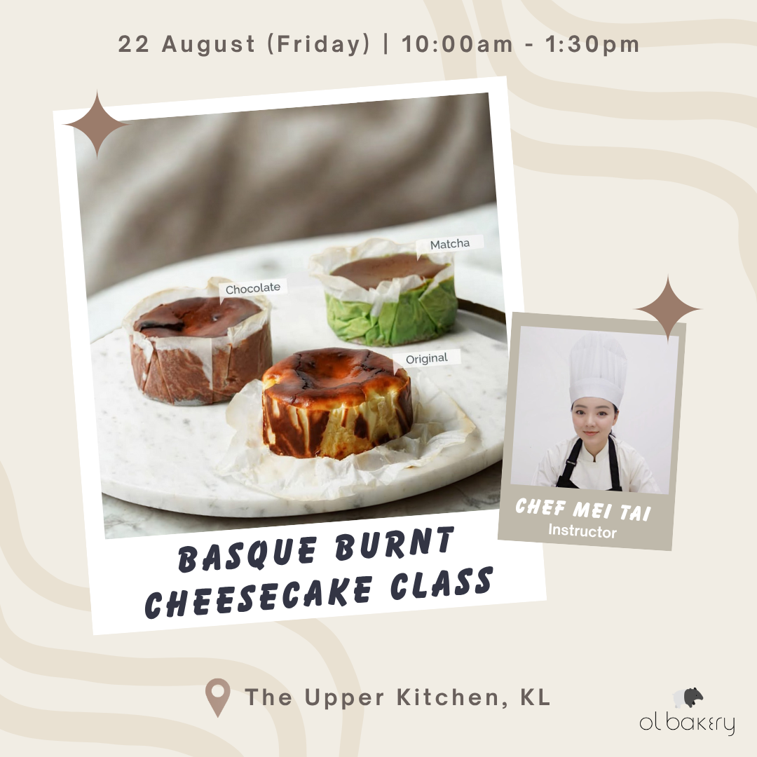 Basque Burnt Cheesecake Class – OL Bakery