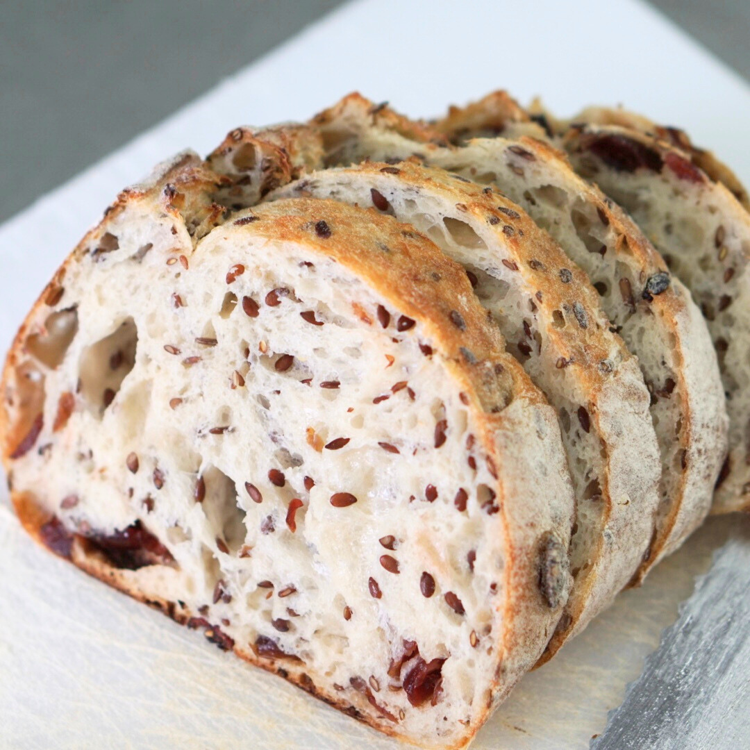 Cranberry Flaxseed Sourdough – OL Bakery